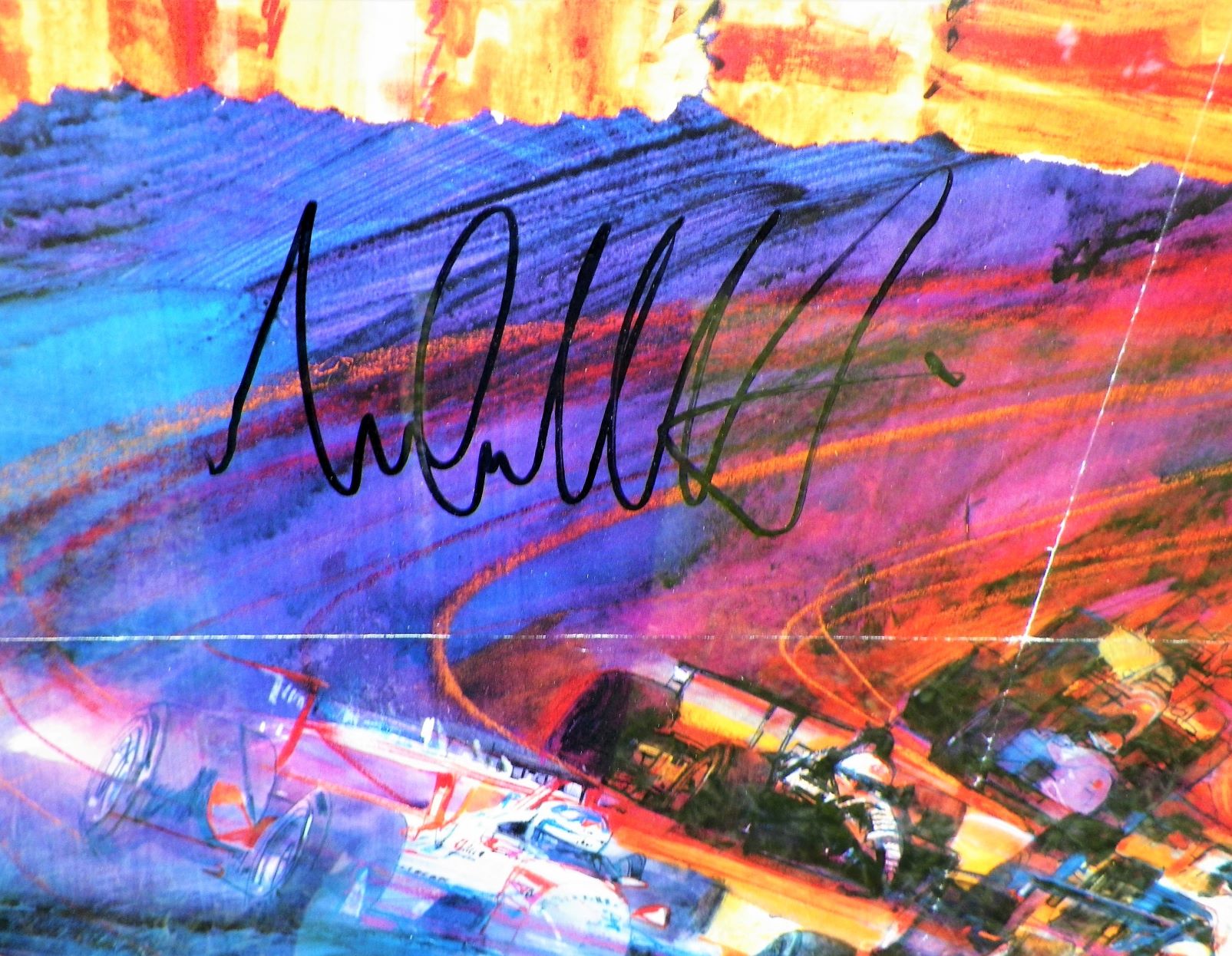 ANY CAR RACING FANS HERE? HELP w/AUTOGRAPH ON ORIGINAL SPEEDWAY POSTER ...