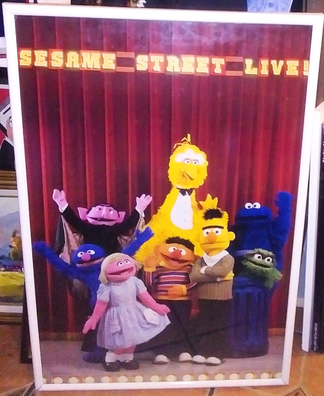 Thrift find - a bunch of posters including a Sesame Street Live that I ...