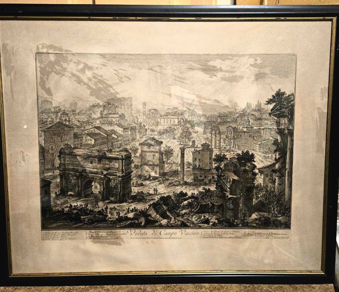 1700s Veduta di Campo Vaccino by Giovanni Battista Piranesi - Paper ...