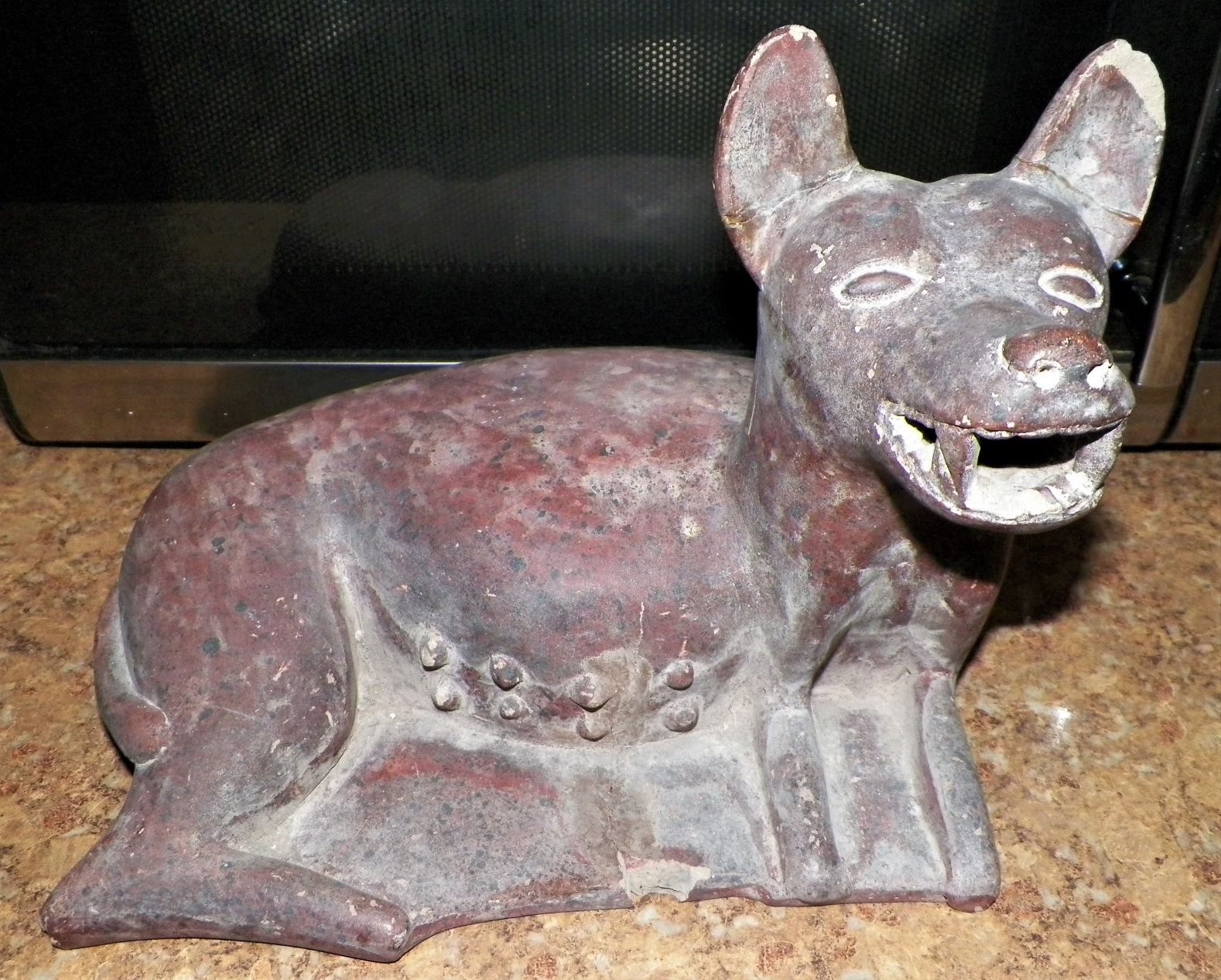 THRIFT STORE FIND - ANTIQUE(?) AZTEC OR MAYAN (?) DOG SCULPTURE ...