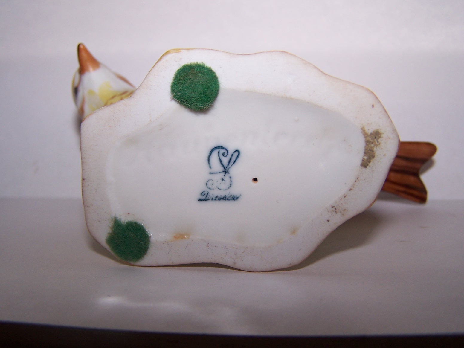 Help me ID this Dresden Marked Bird figurine. | Antiques Board