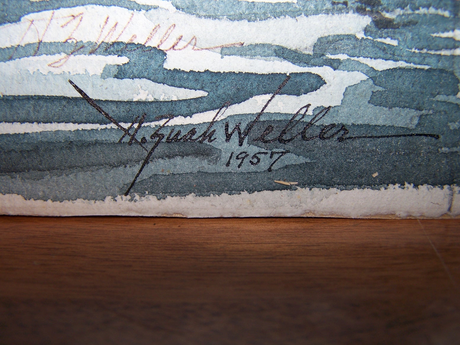 Help with Listed Artist Hazel Zuah Weller watercolor | Antiques Board