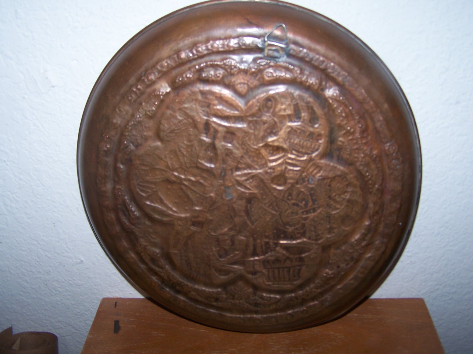 Copper wall plate, musicians, Dancers, | Antiques Board