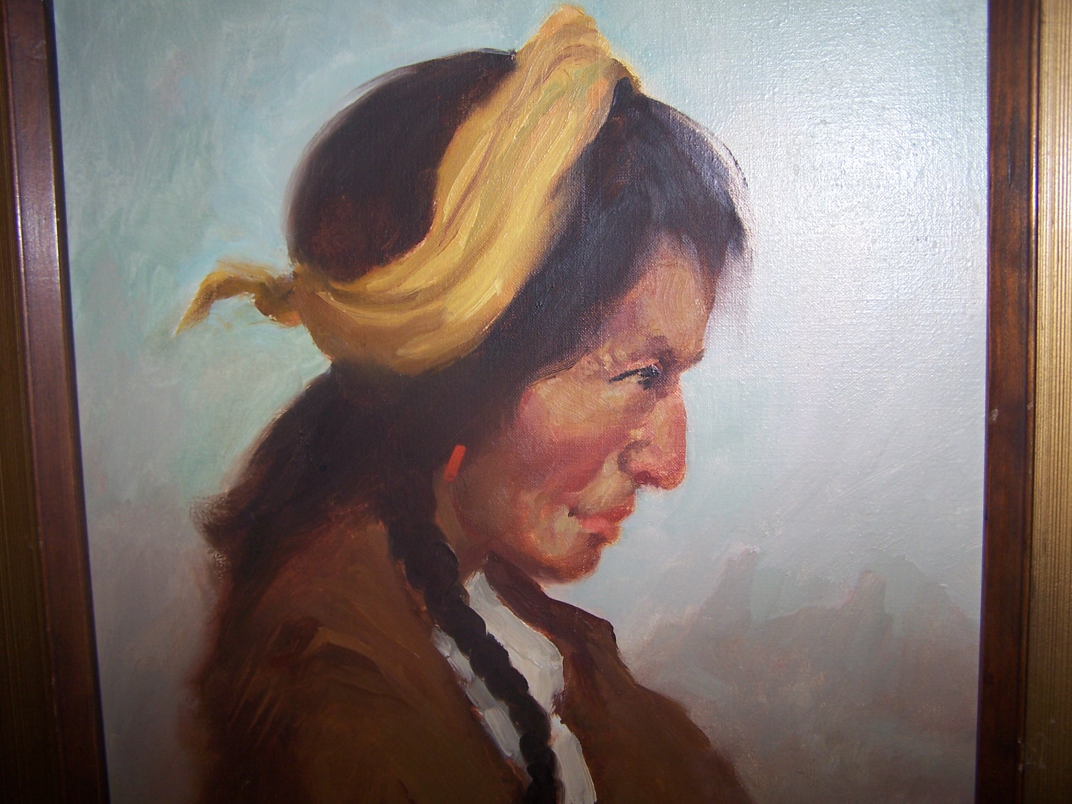La Monk Native American Portrait, tribal affiliation | Antiques Board