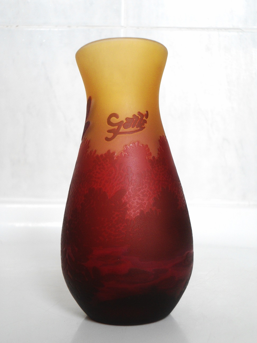 2 signed glass vases | Antiques Board