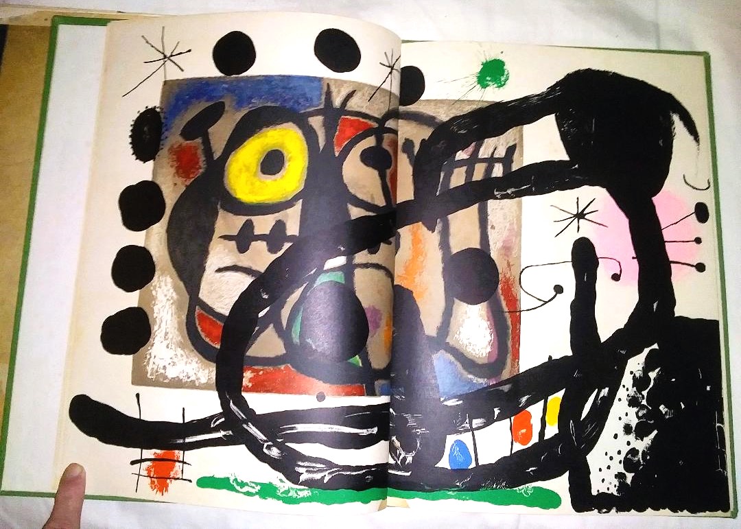2 Miro books by Dierrie de Mirroir - 1965 Miro Cartons + 1963 Miro ...