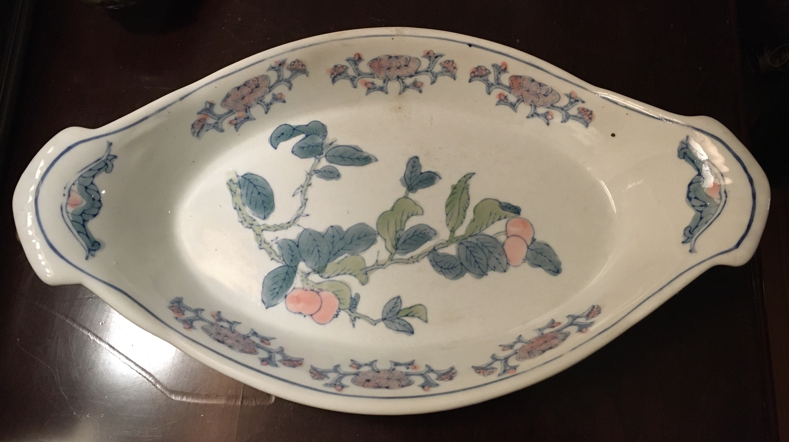 Chinese? Peach Tree Dish | Antiques Board