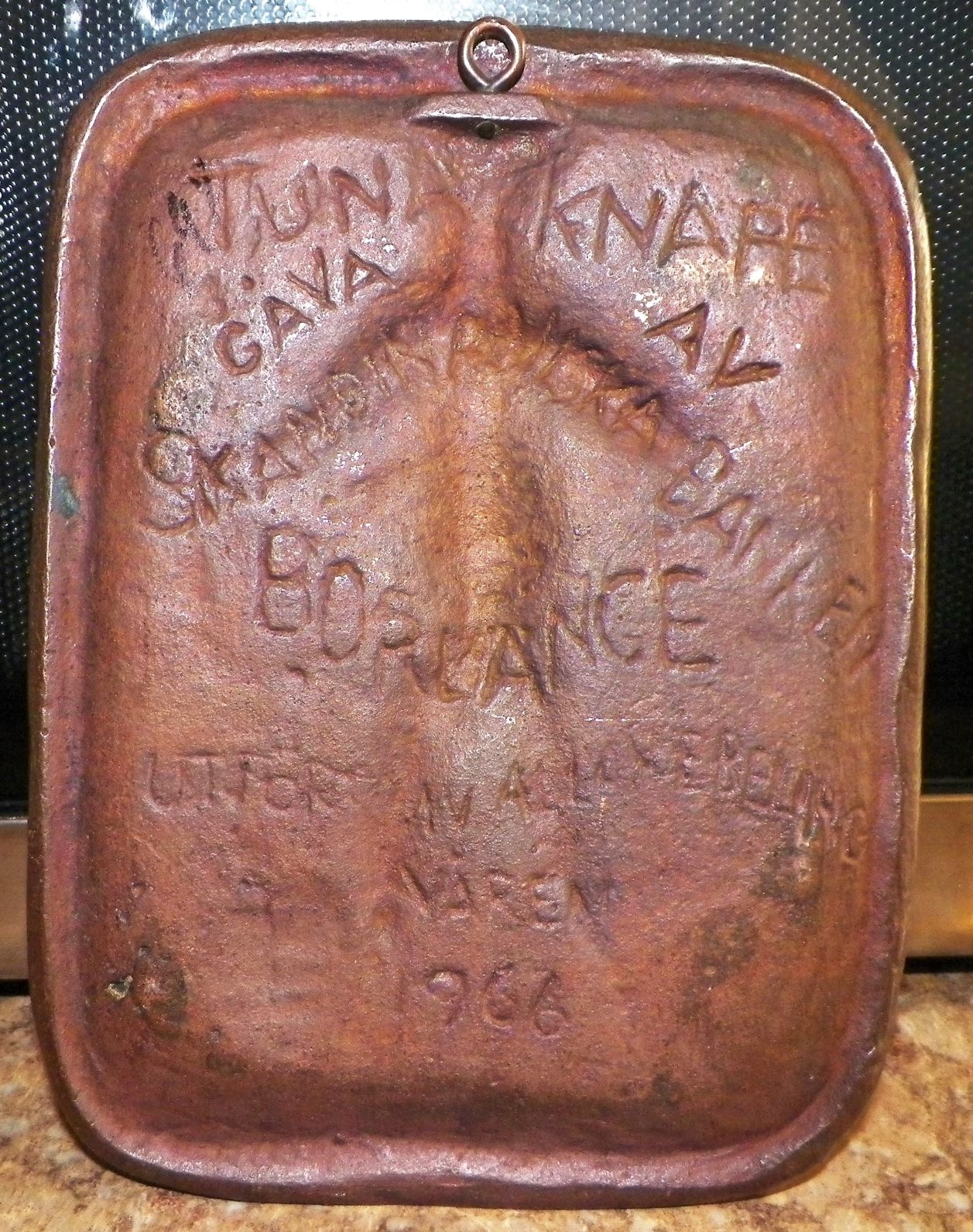 1766 or 1966 HEAVY BRASS(?) STORE/SHOP SIGN? | Antiques Board