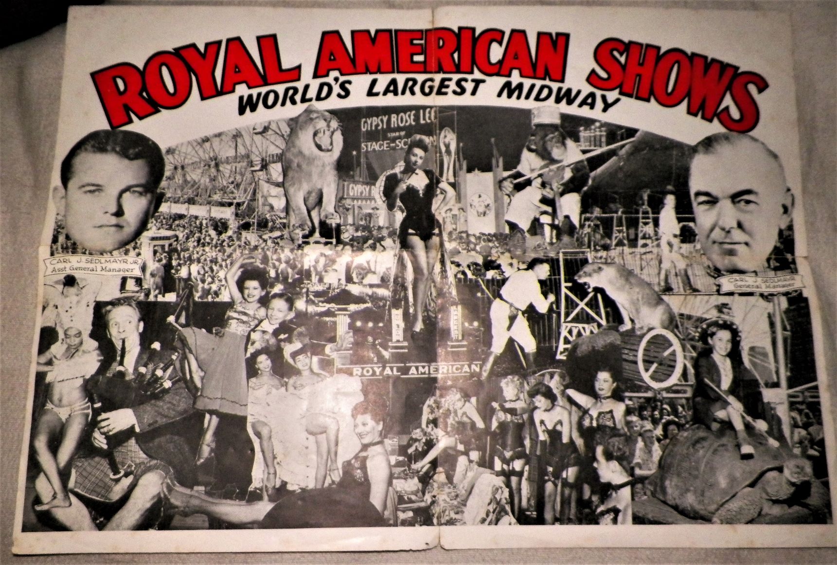 WOW WHAT IS THIS?! OLD CARNY FLYER/POSTER SAYING BE GOOD CITIZENS ...