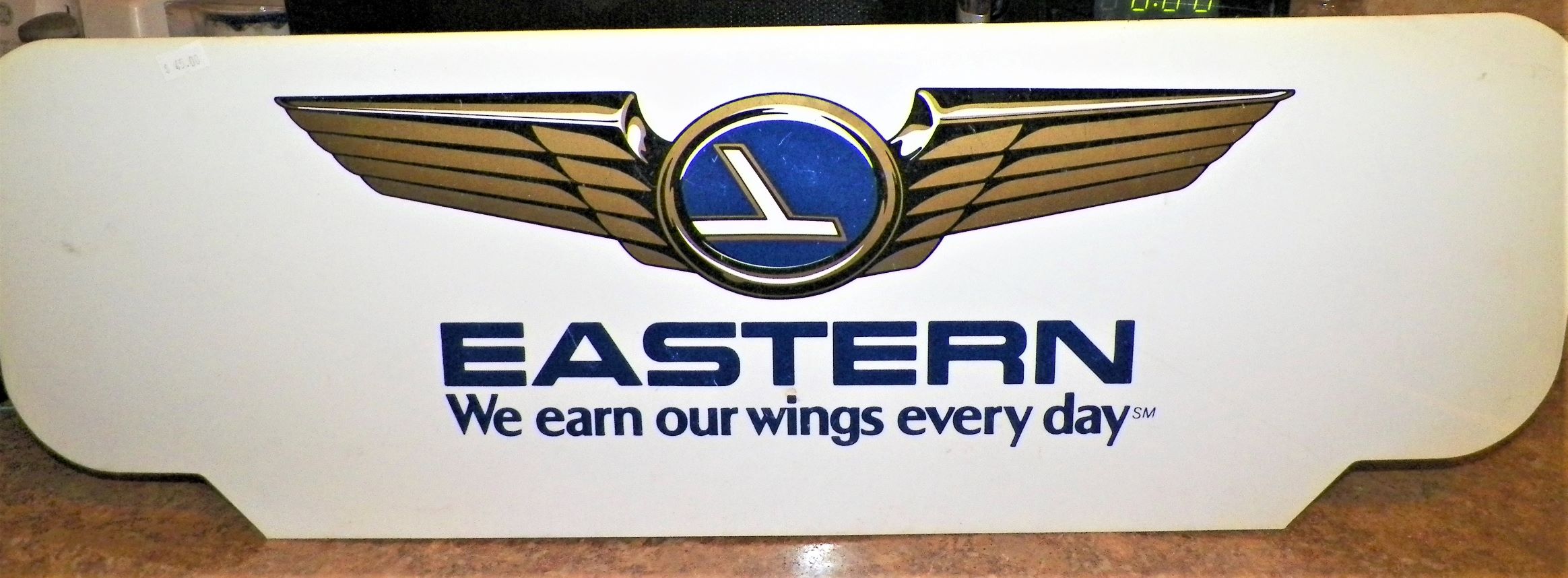 ANY IDEAS WHERE THIS EASTERN AIRLINES SIGN WAS USED? | Antiques Board