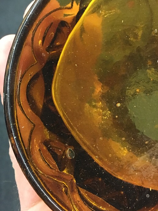 Amber Glass Hand Vase | Antiques Board