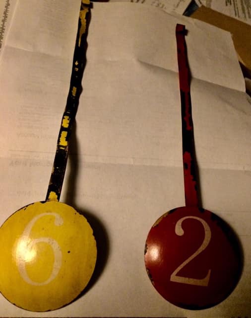 What are these numbered paddles? | Antiques Board