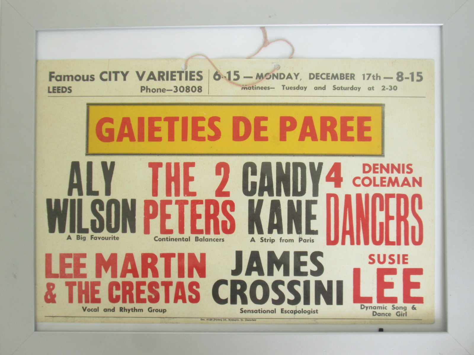 vintage show poster | Antiques Board