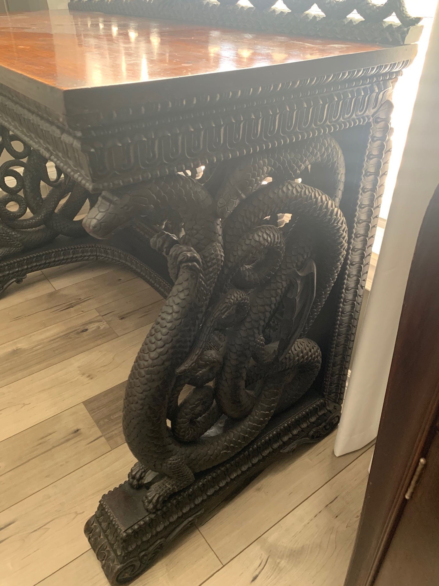 Anglo Indian serpent table / desk | Antiques Board