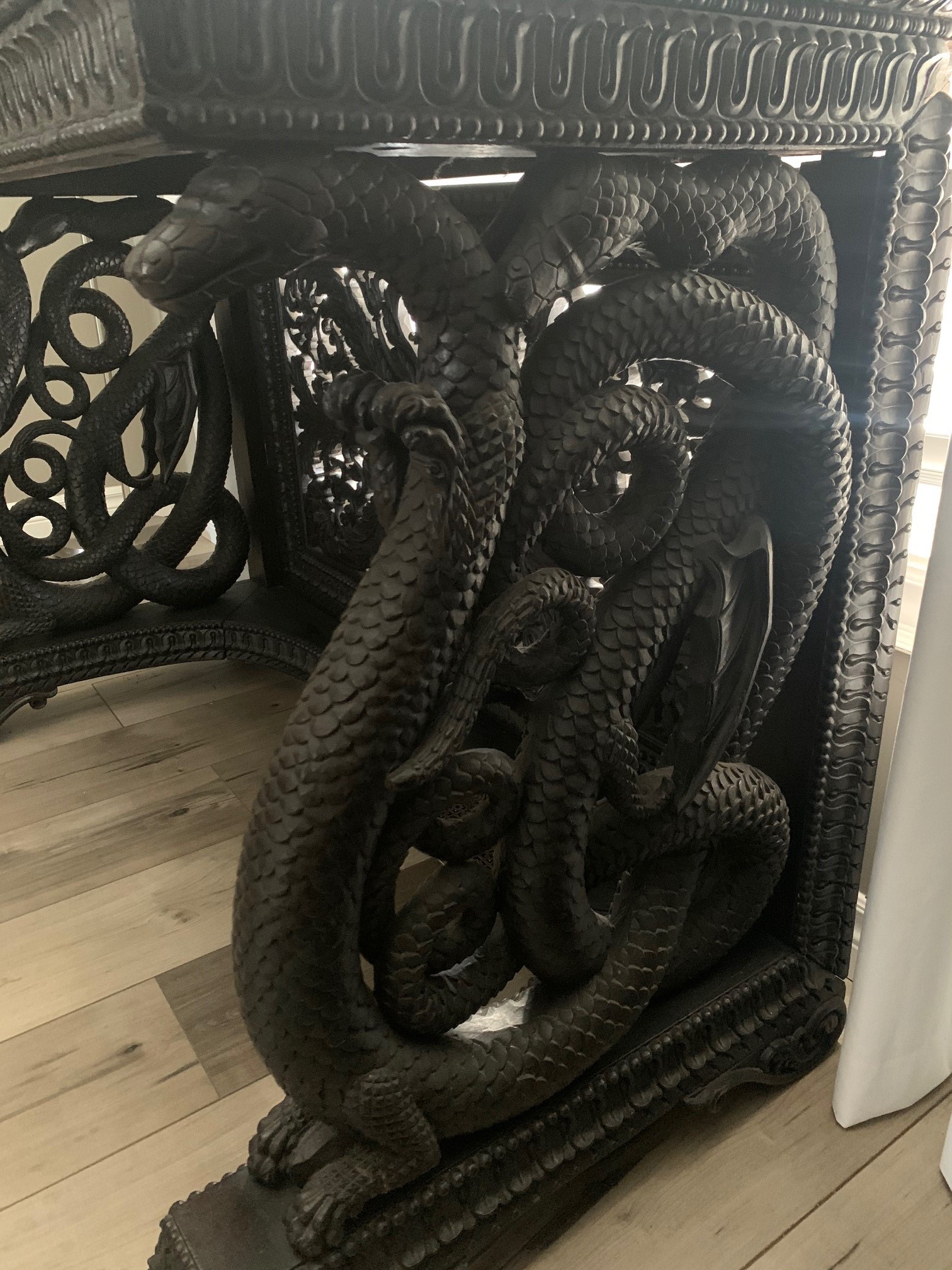 Anglo Indian serpent table / desk | Antiques Board