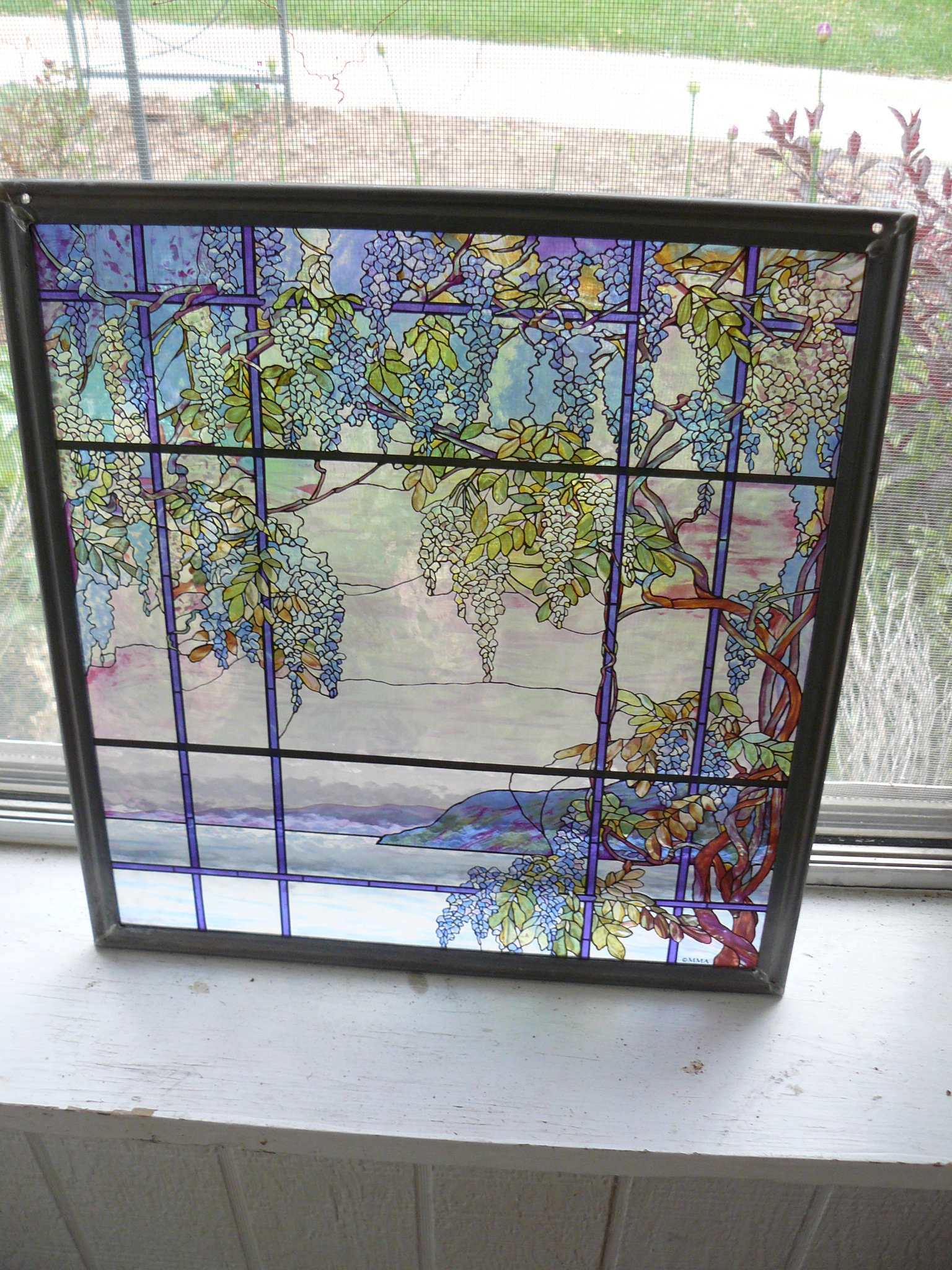 MMA glass Tiffany reproduction piece | Antiques Board