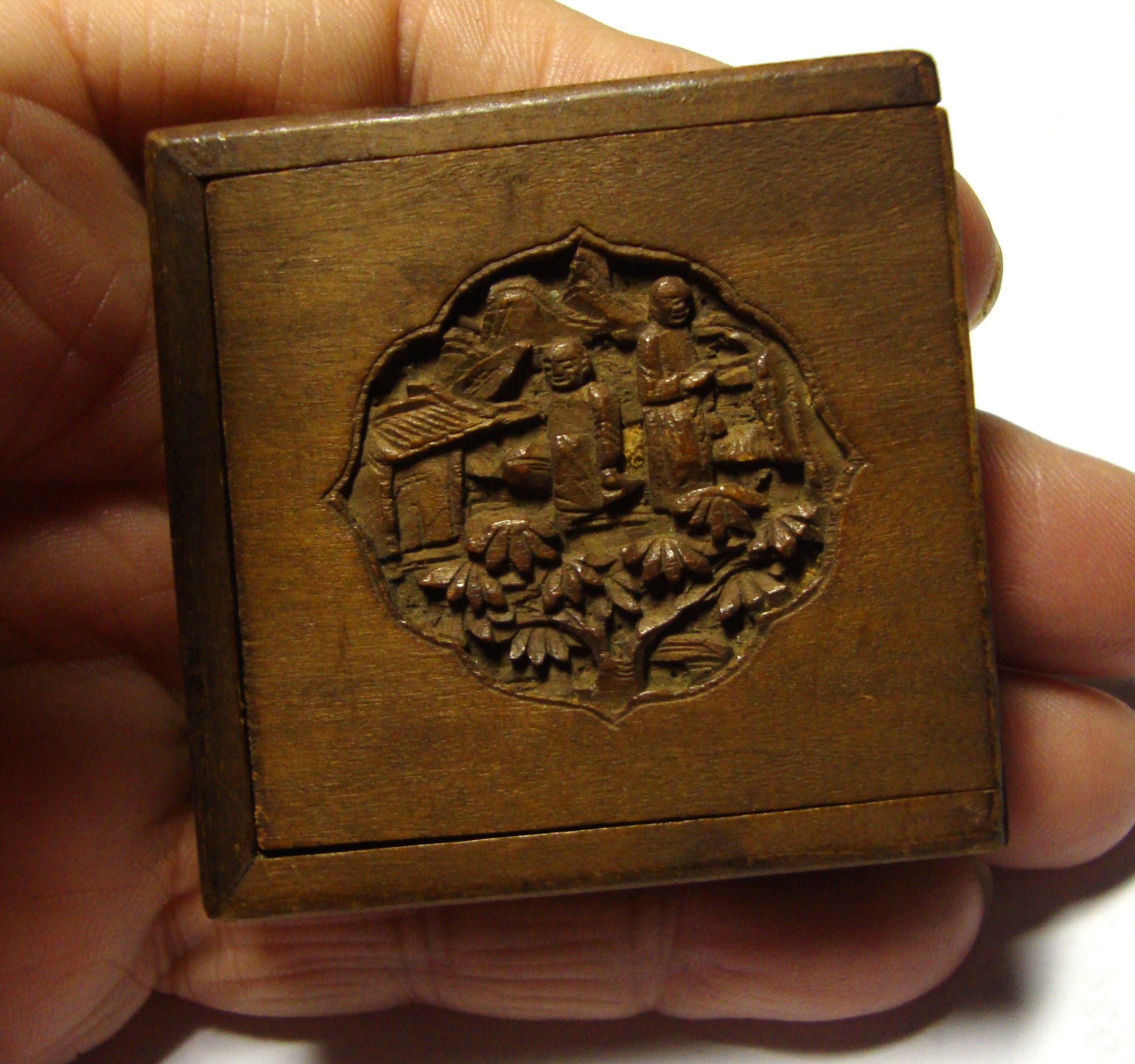 Any idea what this little Asian carved box is? | Antiques Board