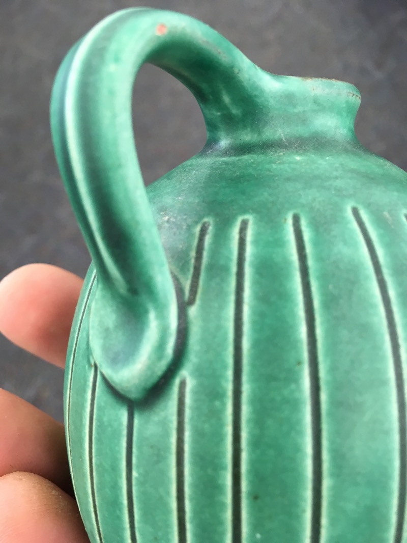 Small Pottery Jug Signed HB | Antiques Board