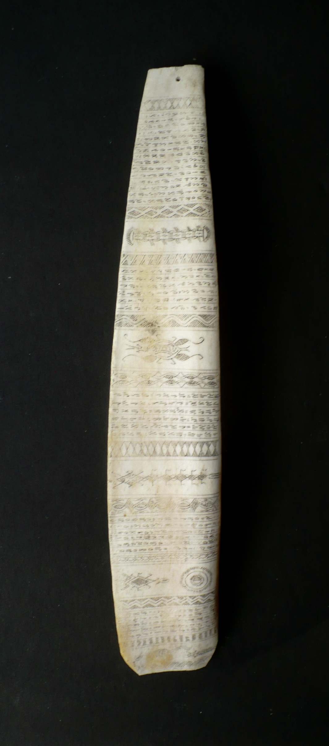 Mammalian Rib Bone; Calendar or Map? Inscribed Both Faces | Antiques Board
