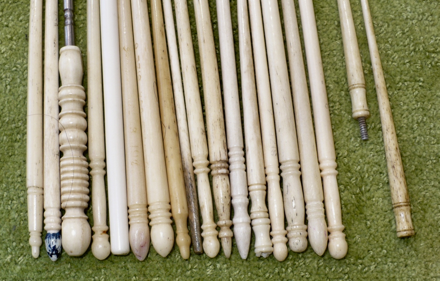 Antique Bone & Ivory Crochet Hook Collection | Antiques Board