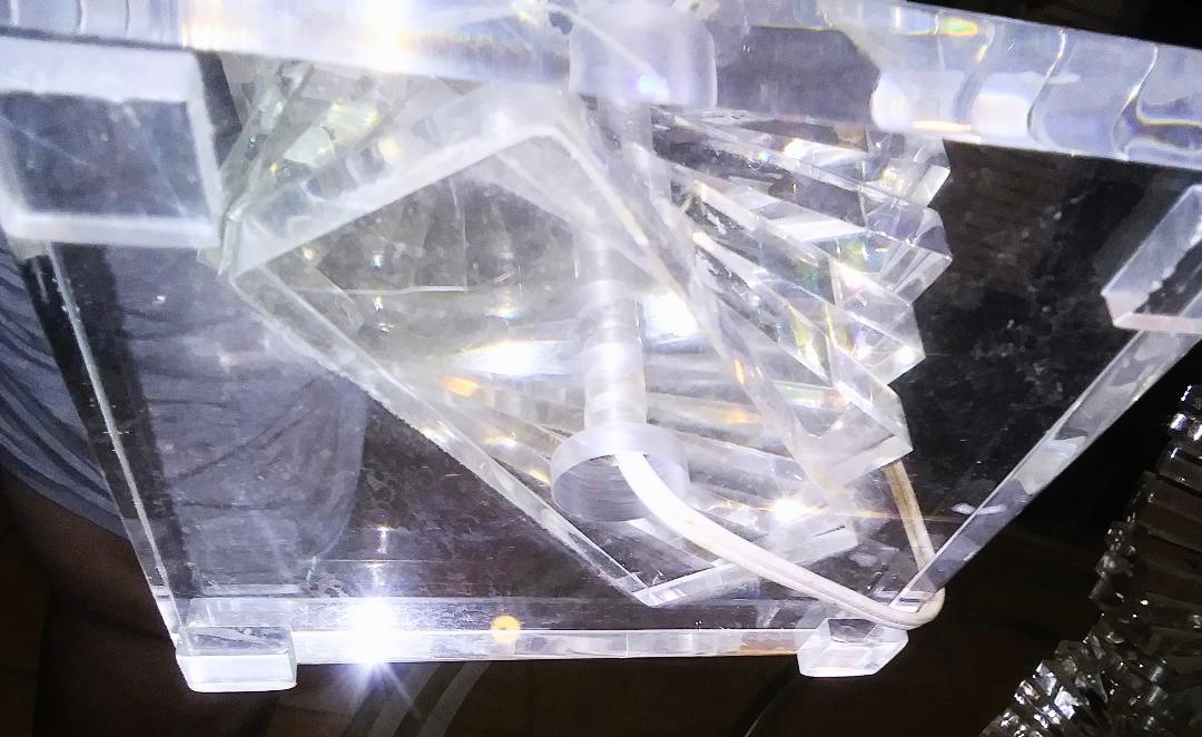 Mid century modern stacked acrylic 'Grand Staircase' lamps - mcm or new ...