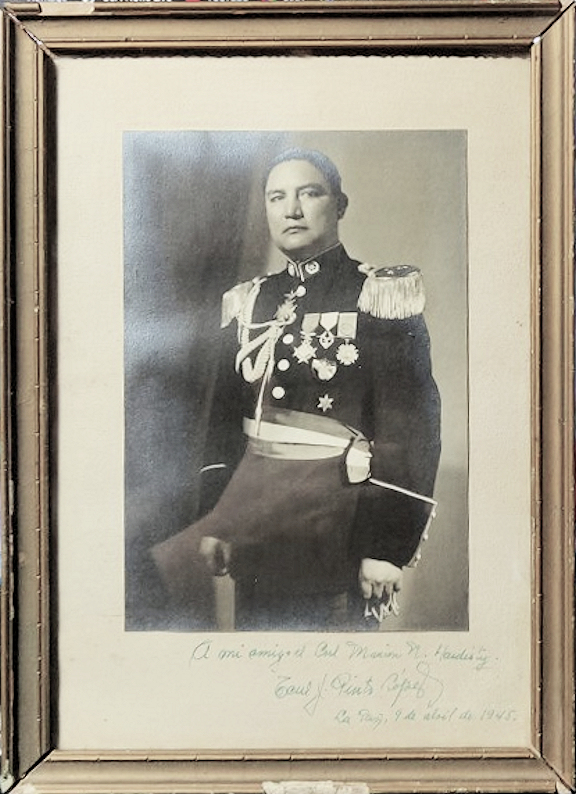 Anyone recognize who this South American? General/Colonel? is ...