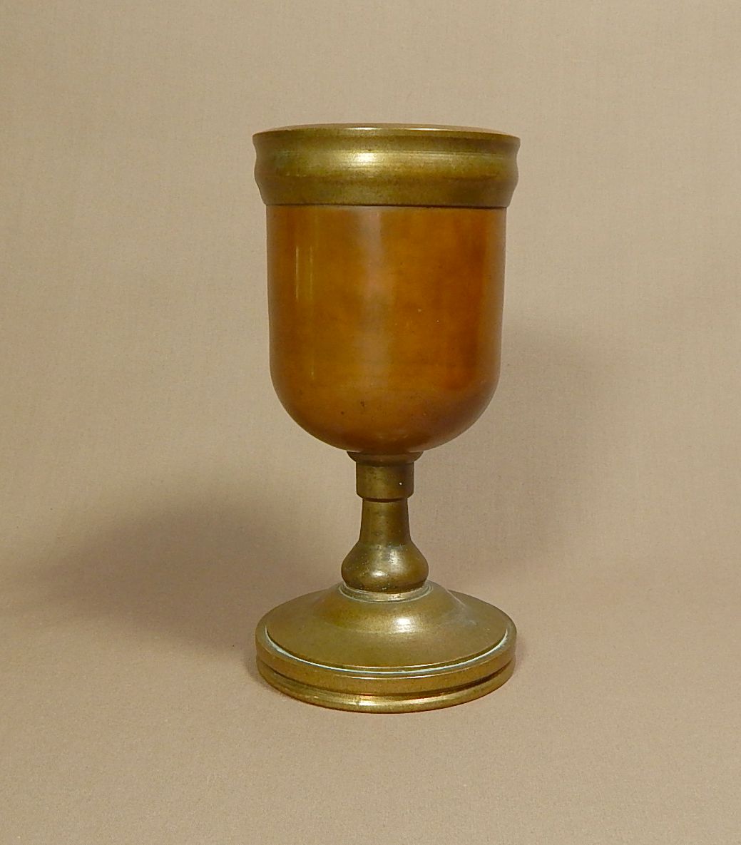 Heavy Brass Copper Goblet | Antiques Board