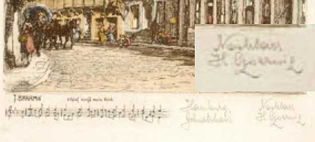 Etching Of Johann Strauss House | Antiques Board