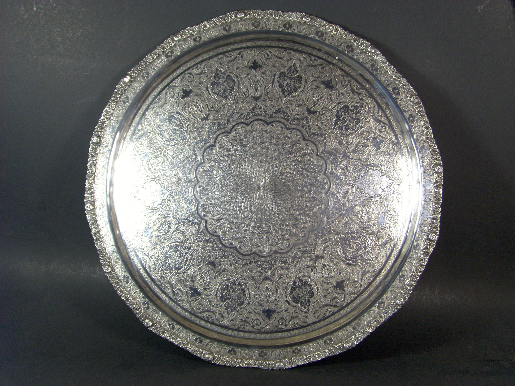 Persian Silver Tray | Antiques Board