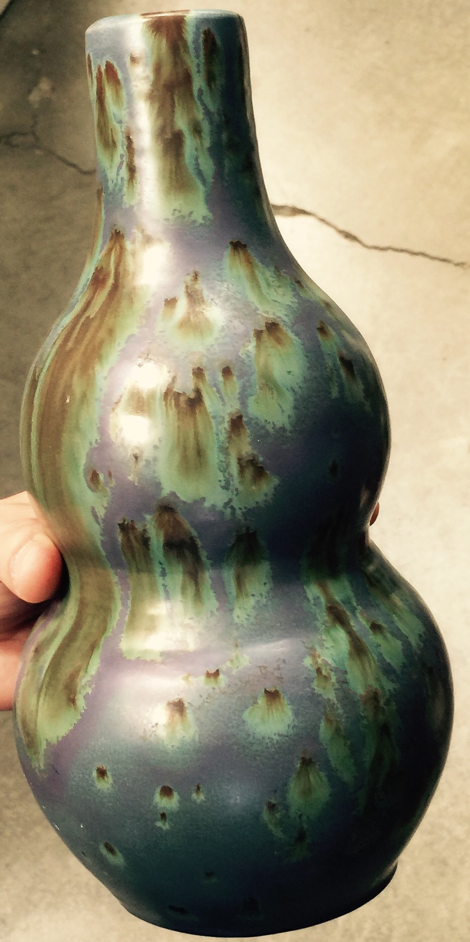 Fulper Glaze Gourd Double Vase | Antiques Board