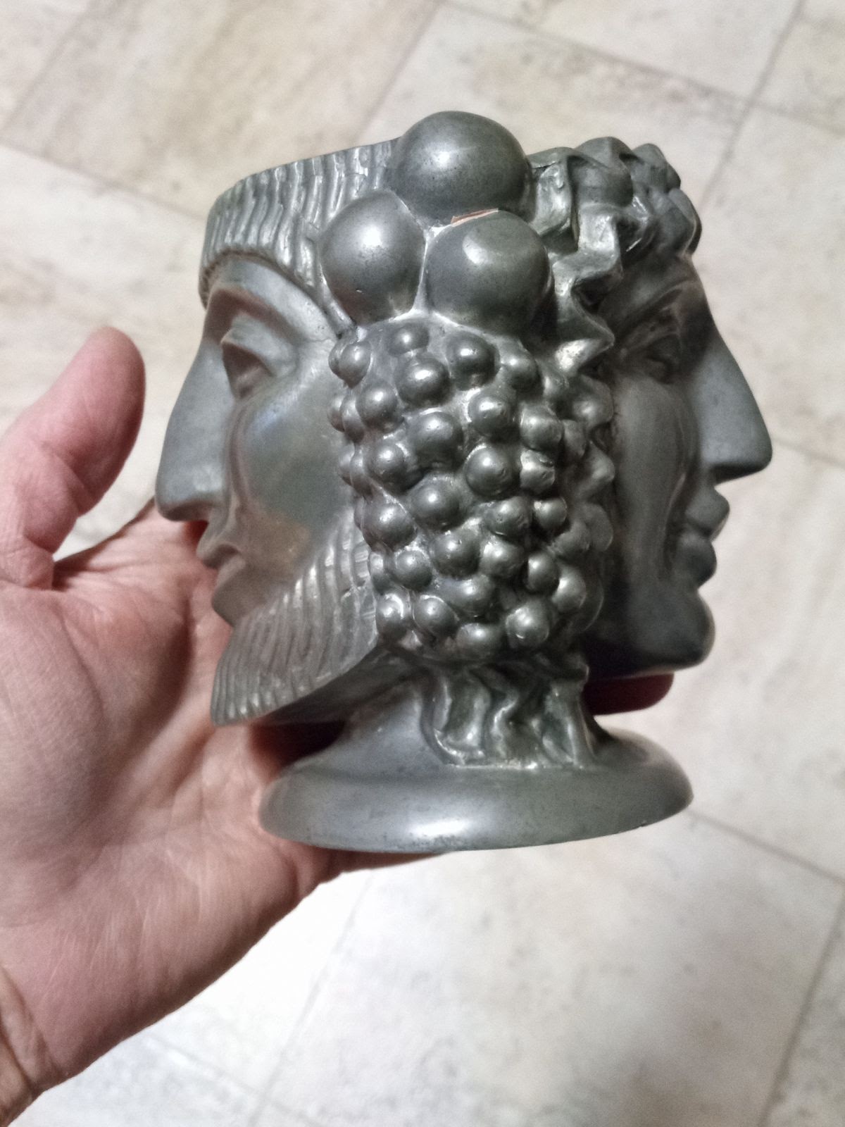 Pewter Head of Janus | Antiques Board