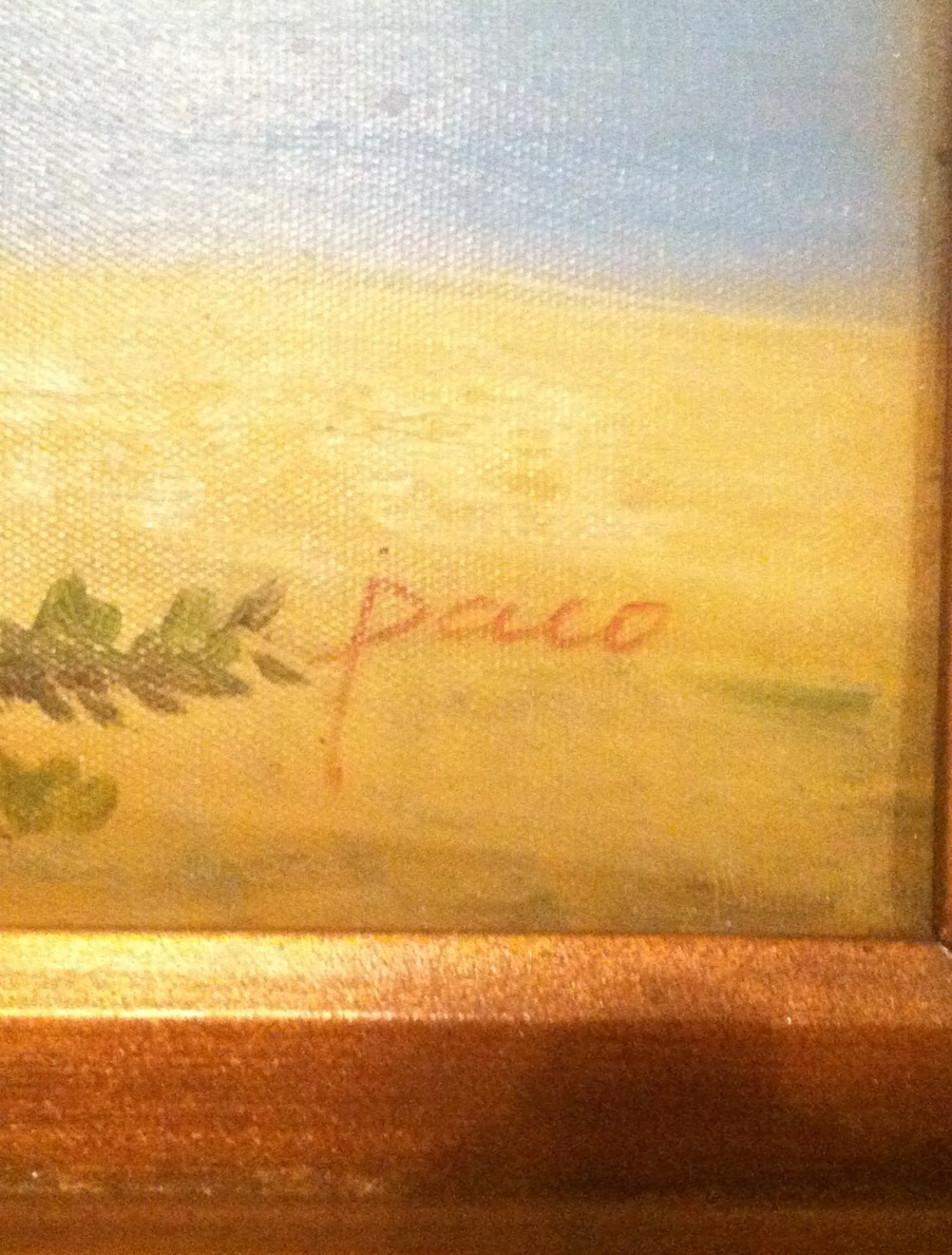 Oil painting signed Paco. | Antiques Board