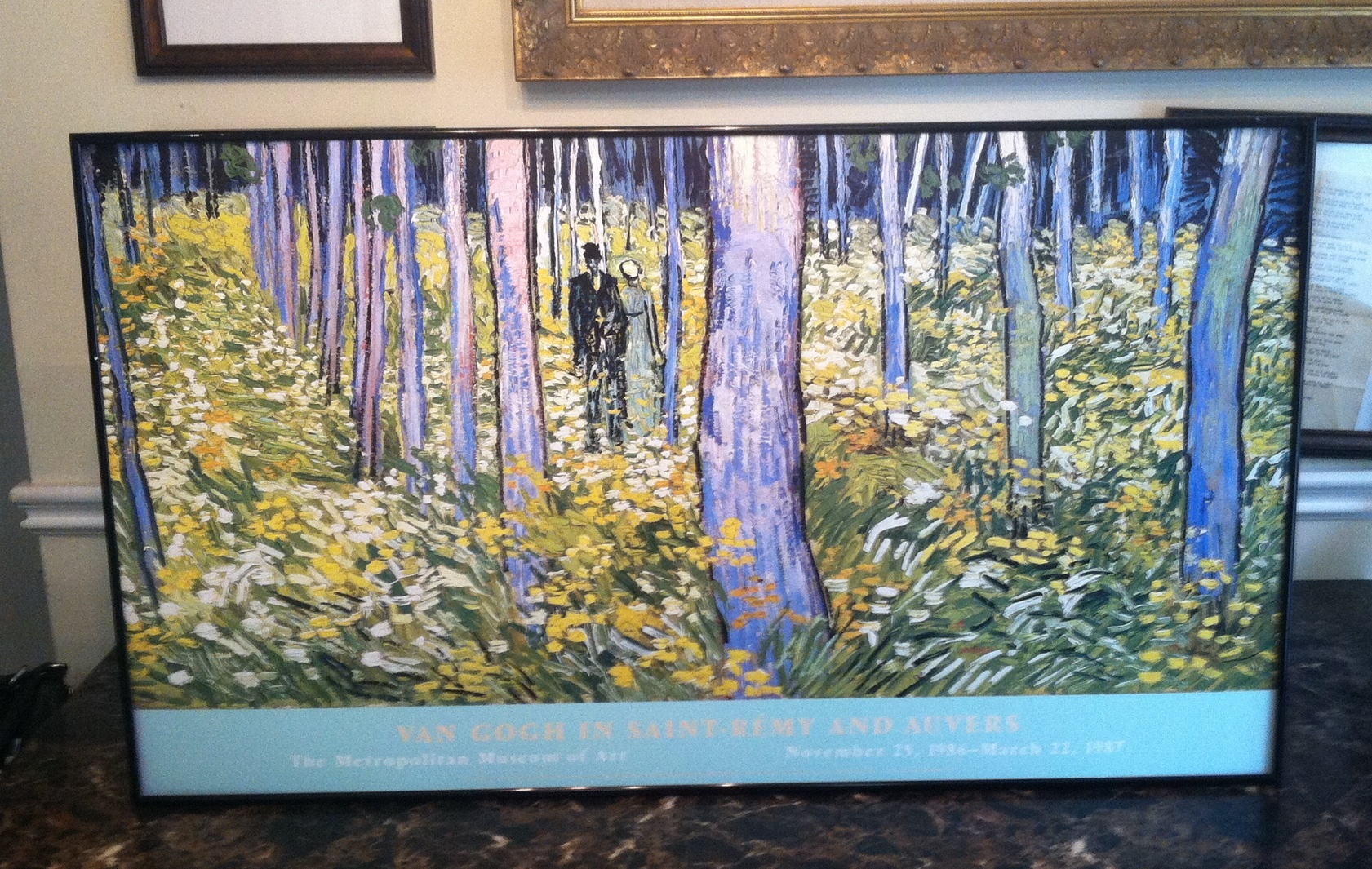 1986 Metropolitan Museum of Art Exhibition Poster, Van Gogh "Saint-Remy ...