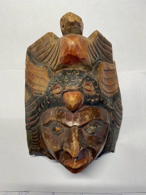 Retro Mayan Aztec Mexican Central American Handcrafted Wooden Mask ...