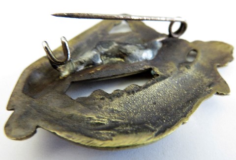 brass Winged Maiden/Maid of Erin Irish harp brooch(?) | Antiques Board
