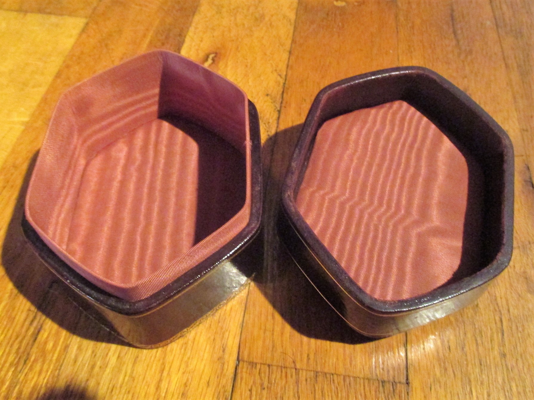 Vintage DUNHILL Italian Leather "Bacchus" ? Copper Head Lidded Box ...