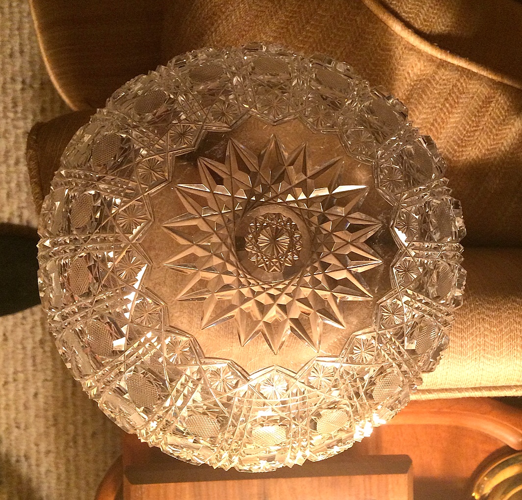 Nice Heavy Cut Glass Bowl....... | Antiques Board
