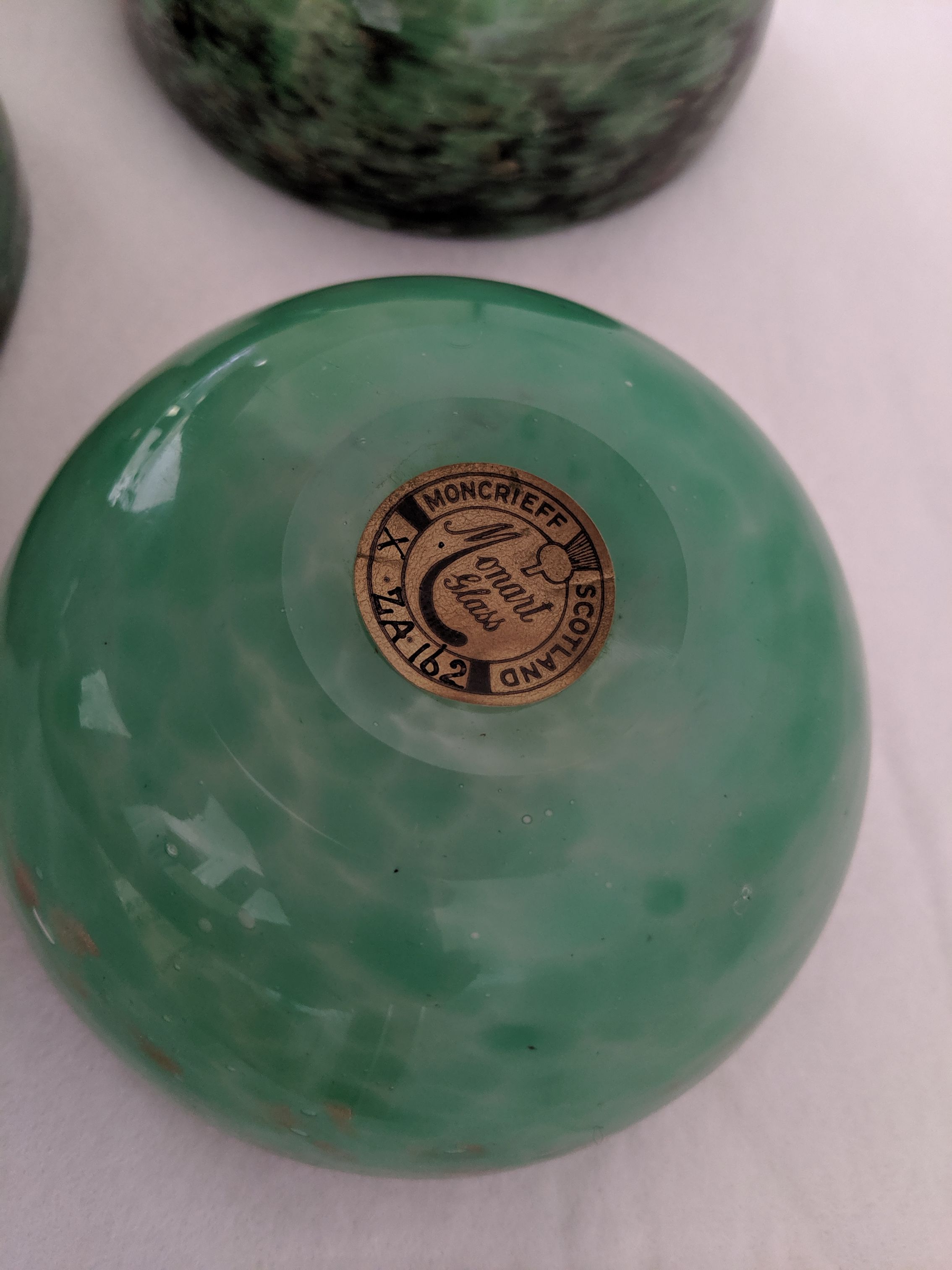 Dating monart glass labels | Antiques Board