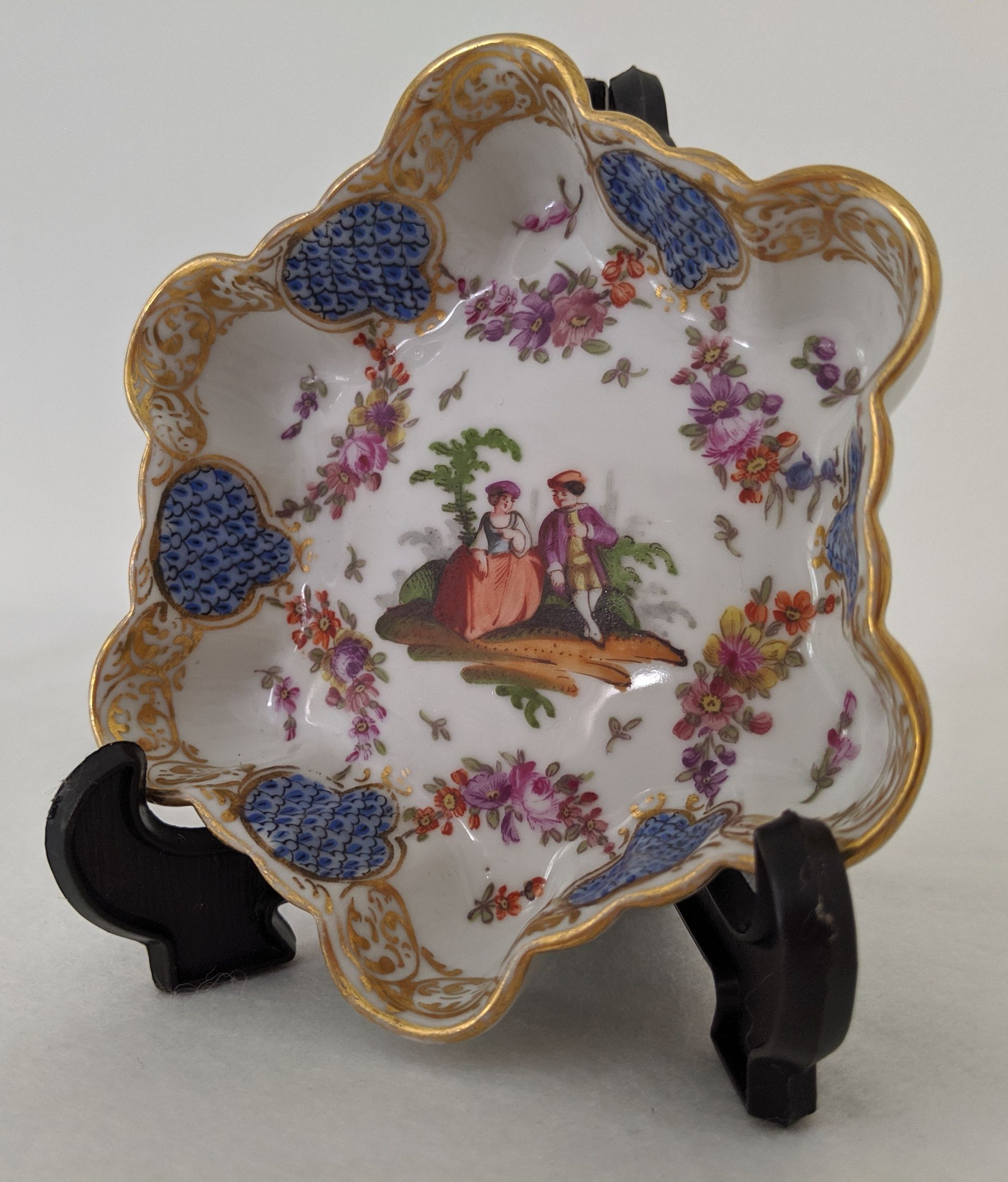 German porcelain dish, used for??? | Antiques Board