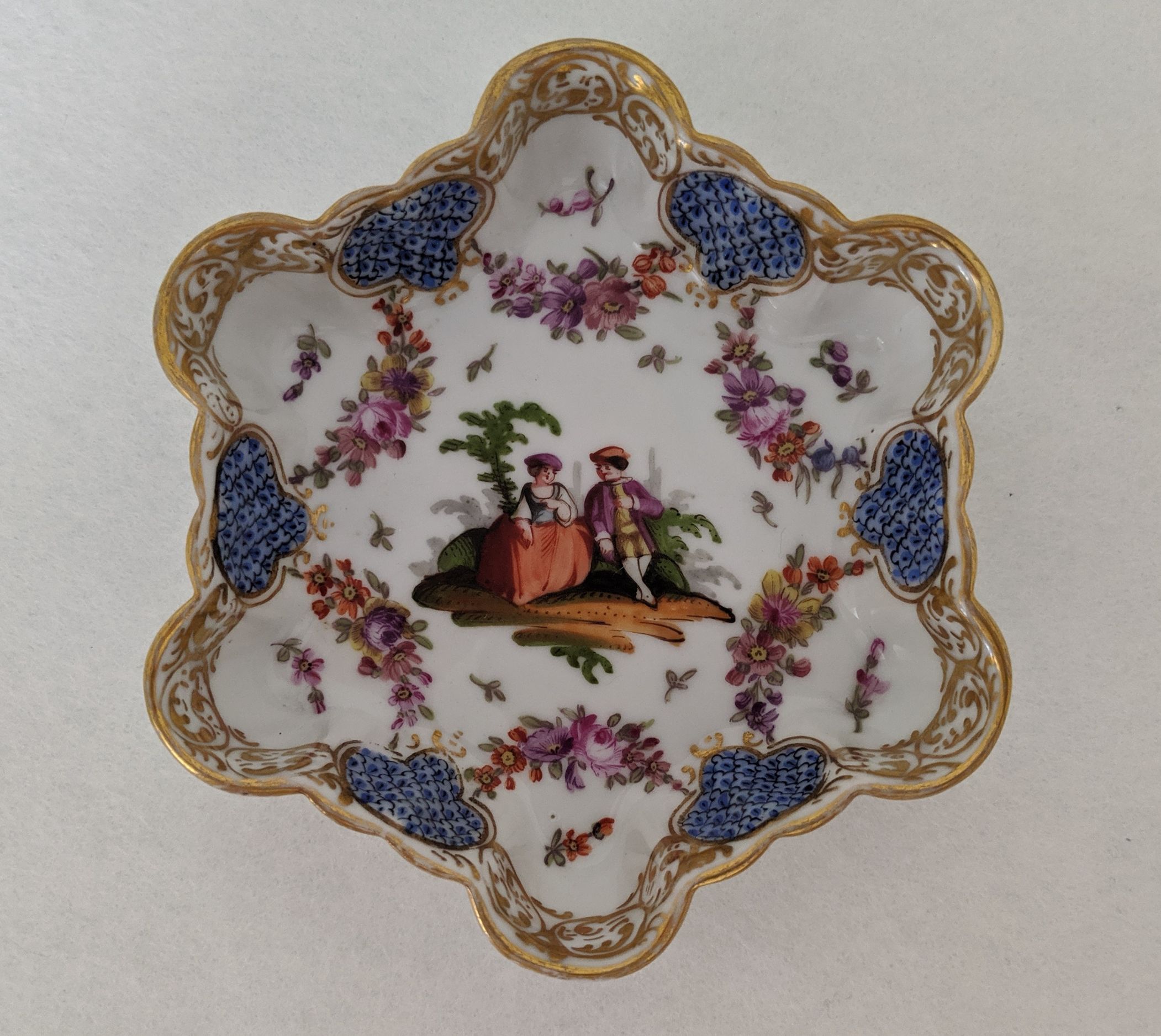German porcelain dish, used for??? | Antiques Board