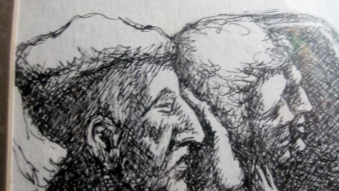 Philadelphia PA USA artist Albert Weiss pen and ink prints and perhaps ...