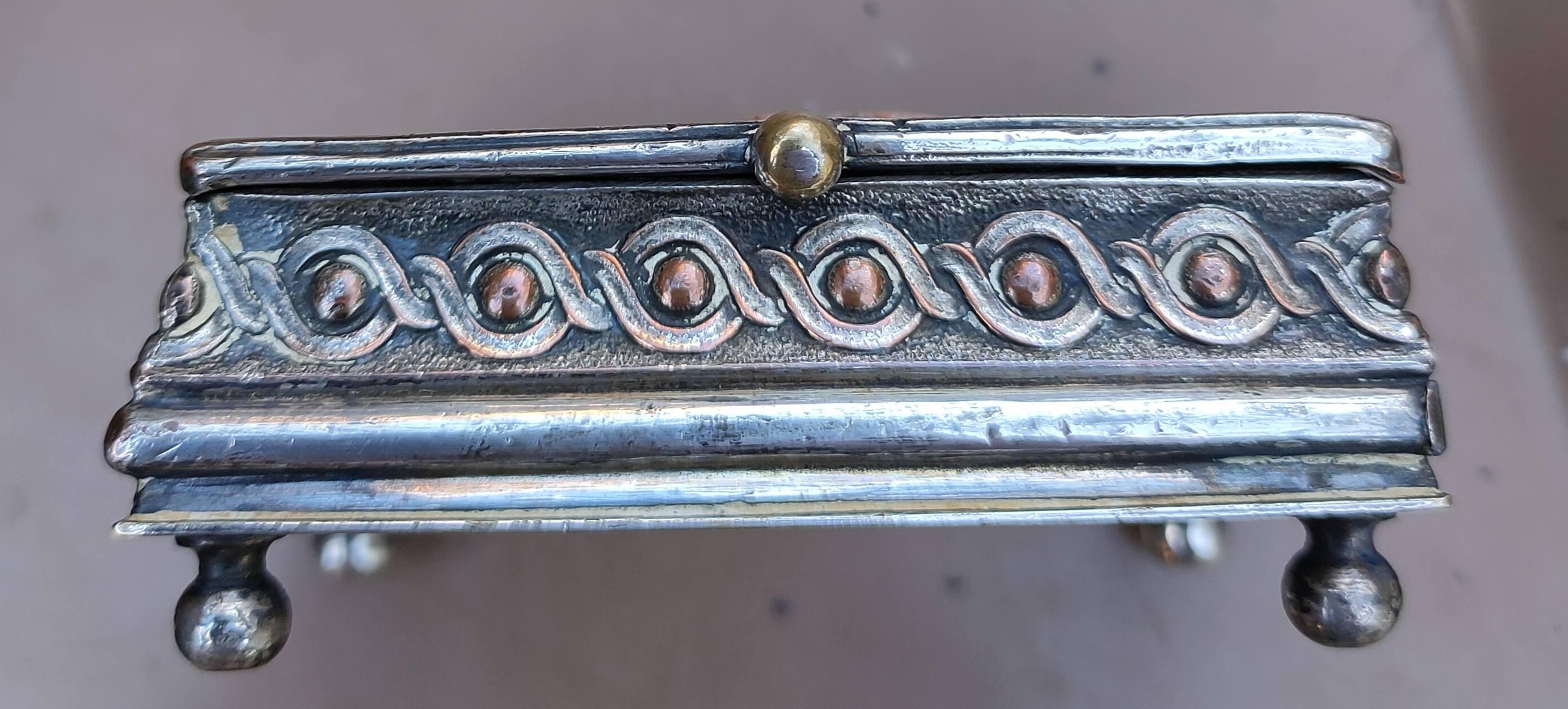 Antique silver/bronze matchstick case | Antiques Board