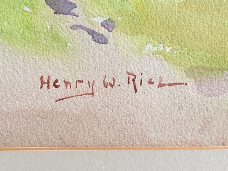 2 Henry Rice Watercolors | Antiques Board