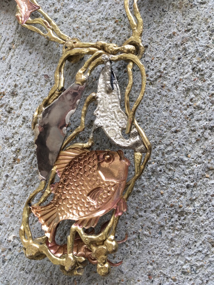 Brass Fish Necklace | Antiques Board