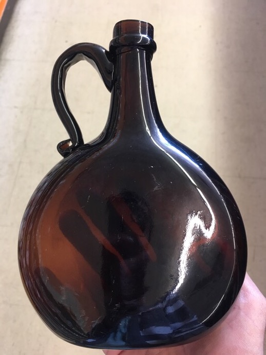 Amber Glass Chestnut Flask | Antiques Board