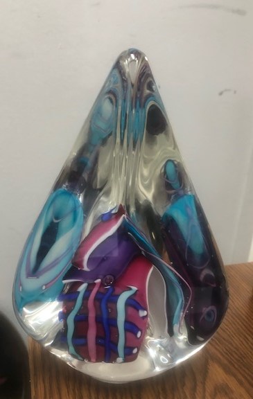 Art Glass Paperweight Sculpture Signature help | Antiques Board