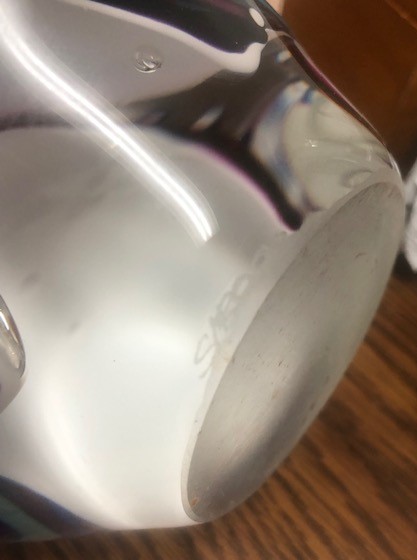 Art Glass Paperweight Sculpture Signature help | Antiques Board