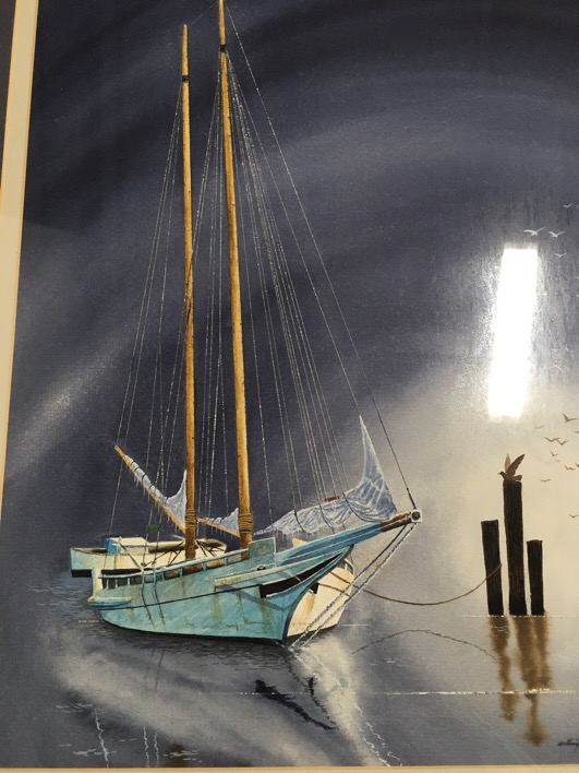 Wellington Ward Jr Watercolor | Antiques Board
