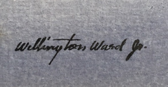 Wellington Ward Jr Watercolor | Antiques Board