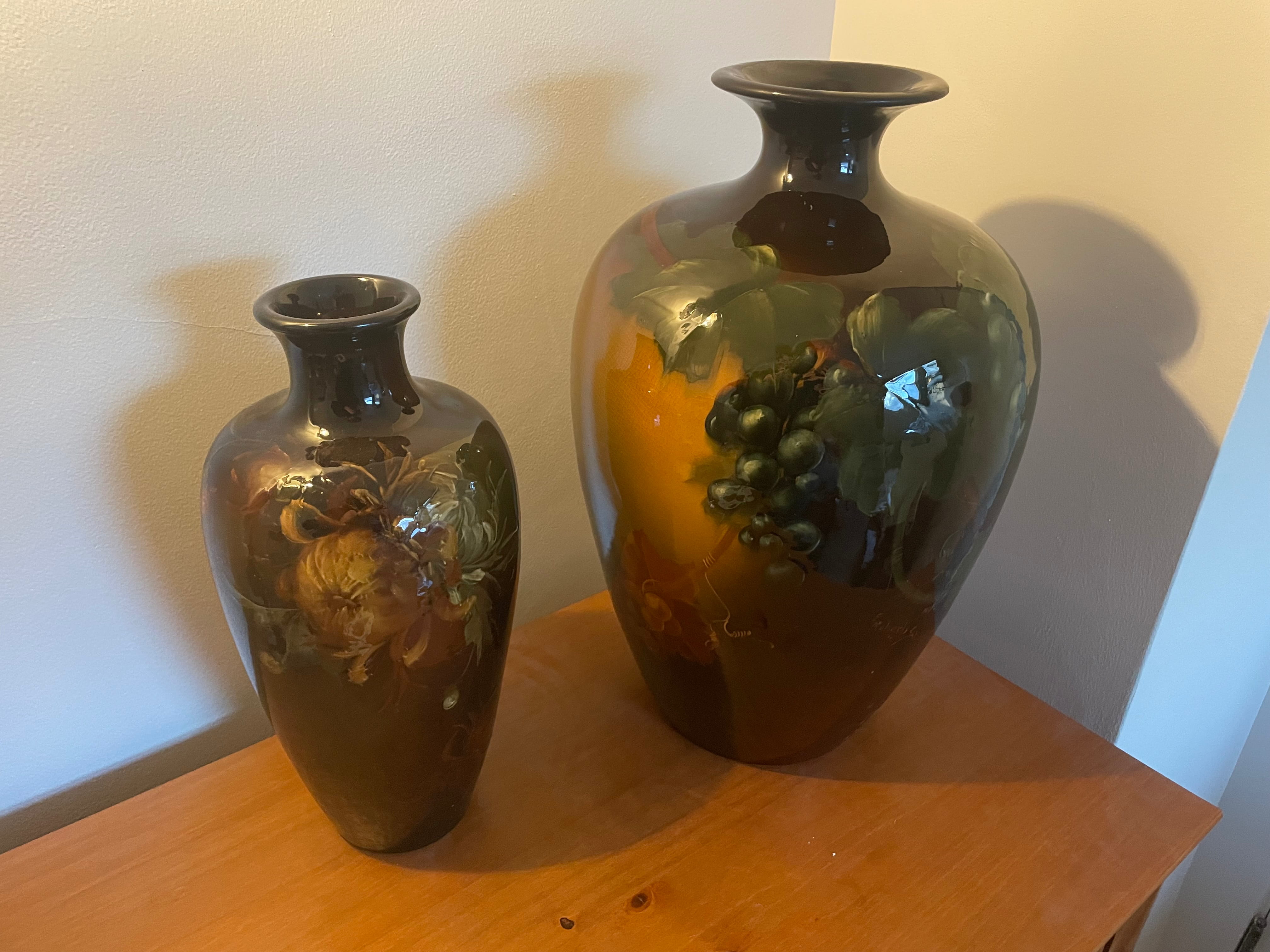 Huge Weller Louwelsa Vase E. Roberts | Antiques Board